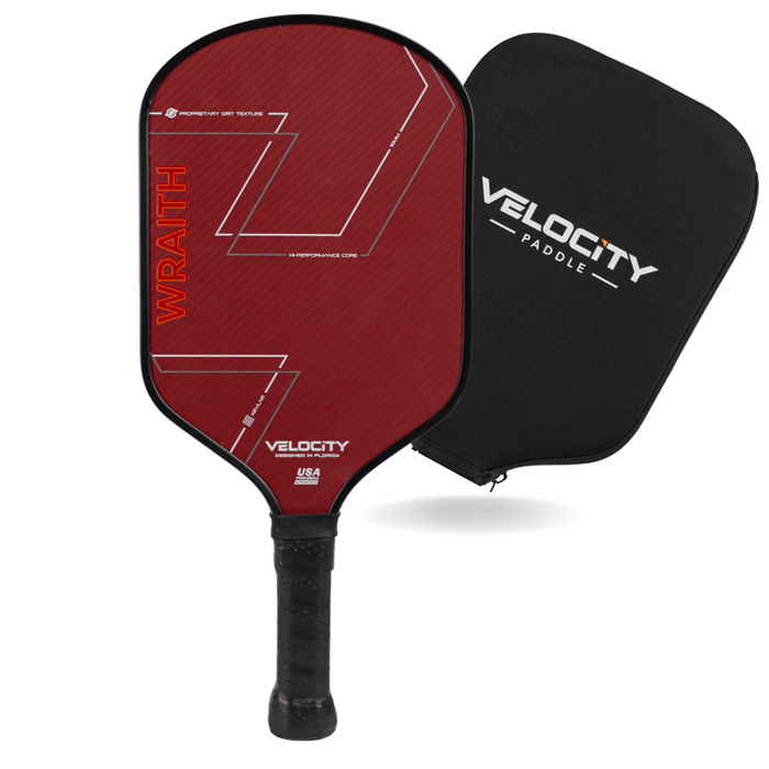 WRAITH DuPont™ Kevlar Pickleball Paddle BLACK (w/ Sleeve)