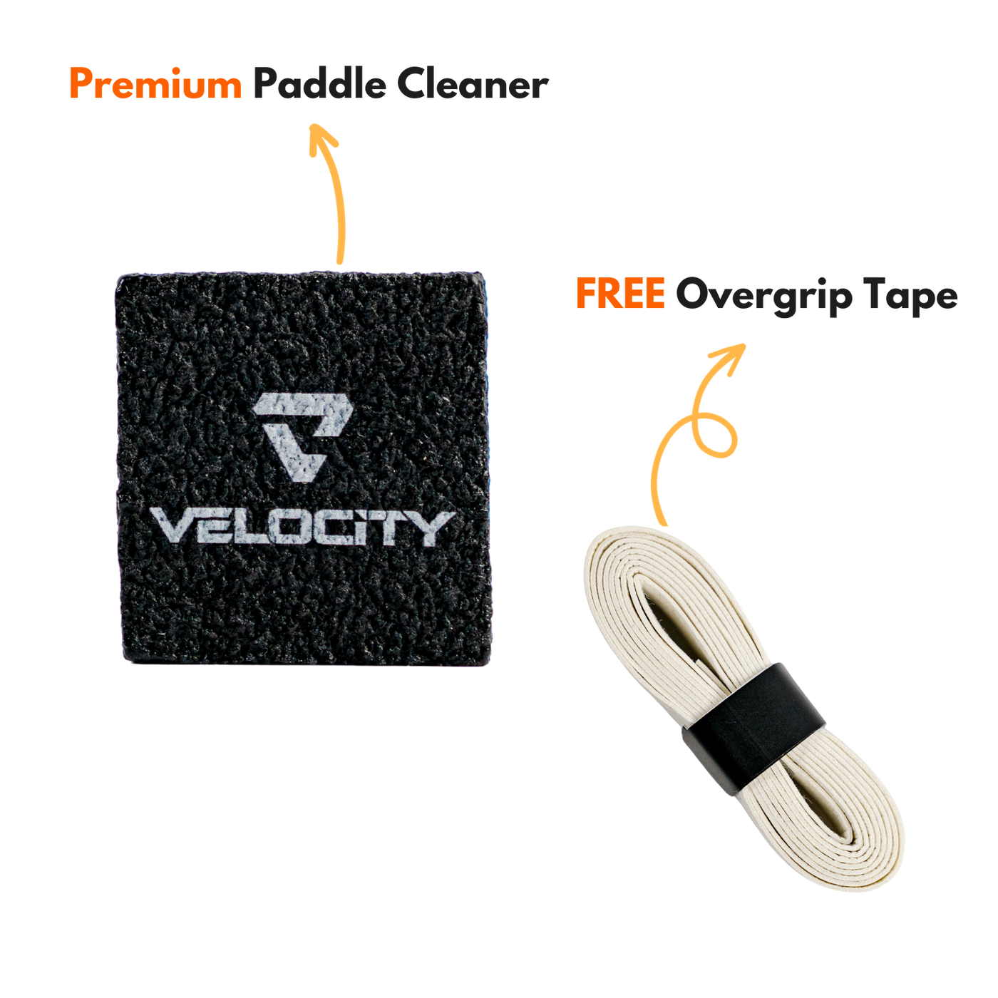 Pickleball Paddle Cleaner Eraser with FREE Overgrip Tape